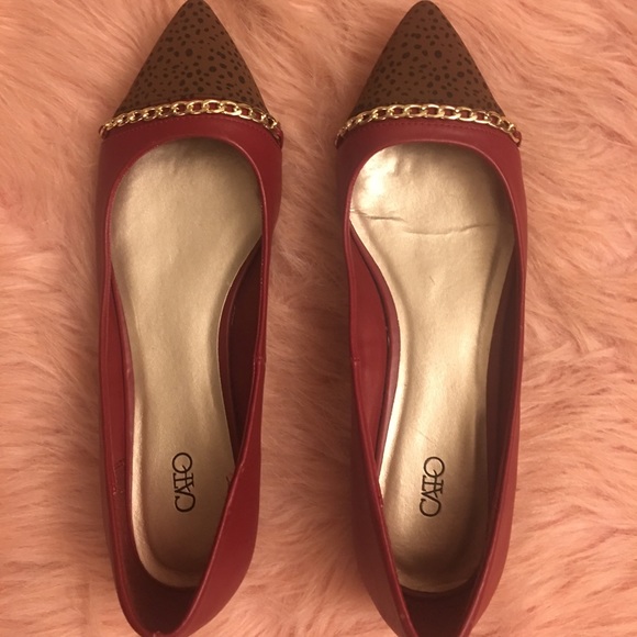 Cato | Shoes | Host Pickcato Red Leopard Print Flats | Poshmark